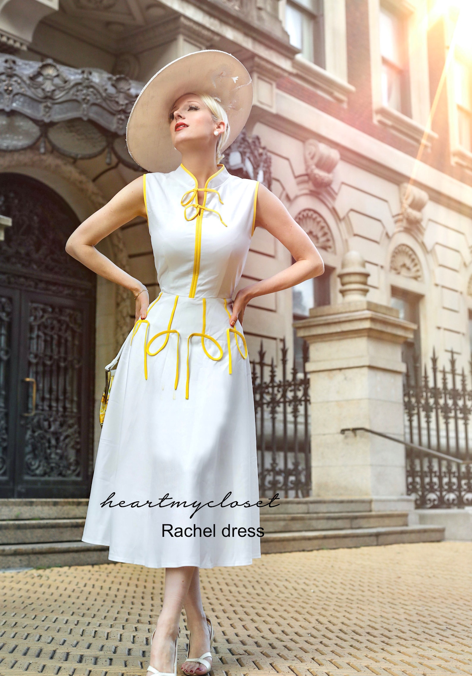 Rachel Dress 1950s Swing Vintage Dress Inspired Custom Made - Etsy