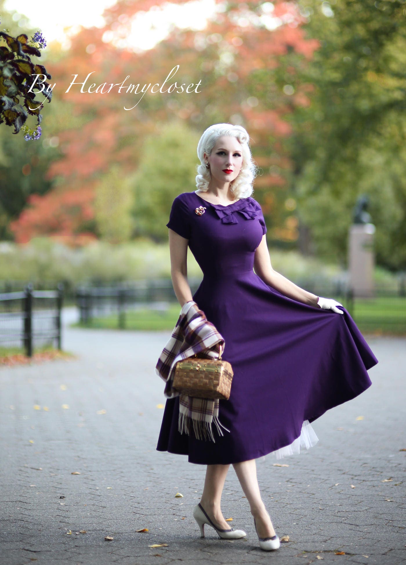 Nottingham Swing Bow Dress Custom Made Vintage 50s Inspired - Etsy