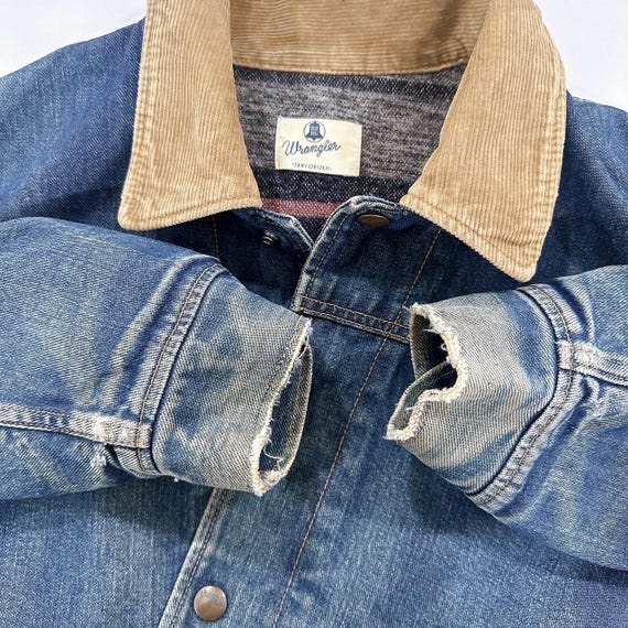 90s Wrangler jacket, Wrangler blue bell blanket lined… - Gem