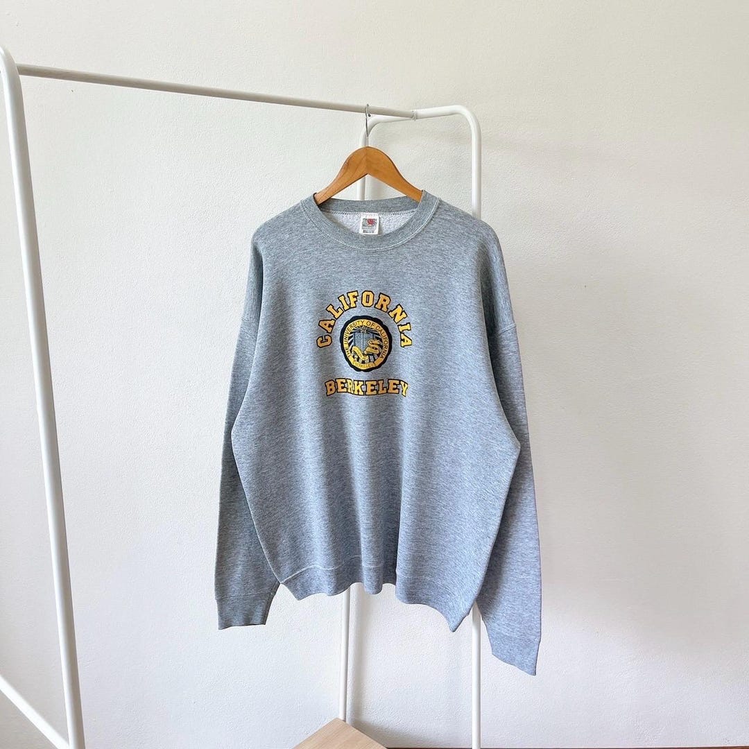 Vintage 1990s U of California Berkeley Sweatshirt/ Fruit of the Loom ...
