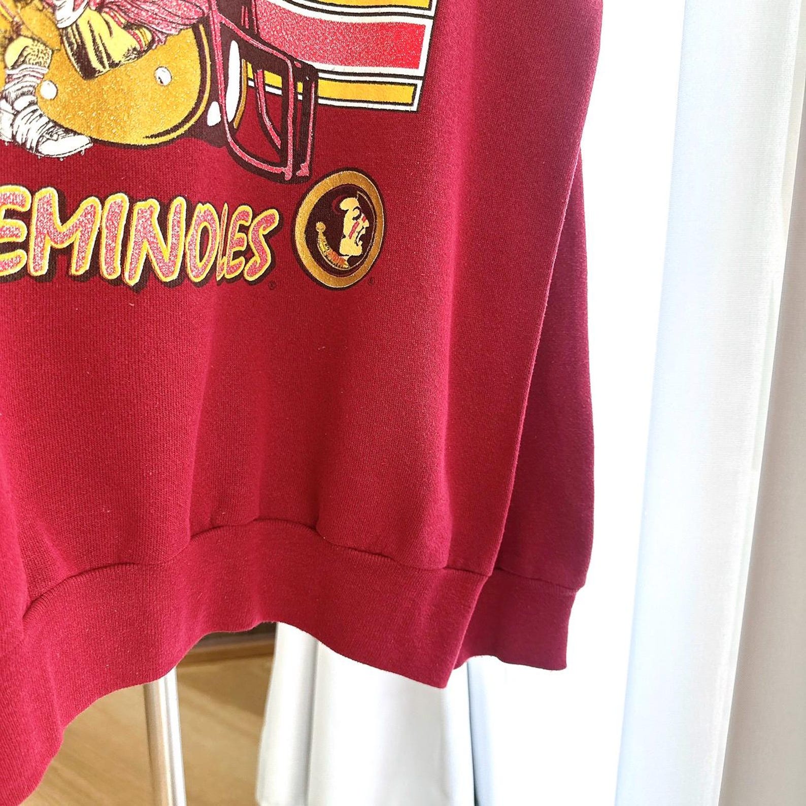 90s Florida State FSU Seminoles, Tultex Red Sweatshirt (XL) - Etsy
