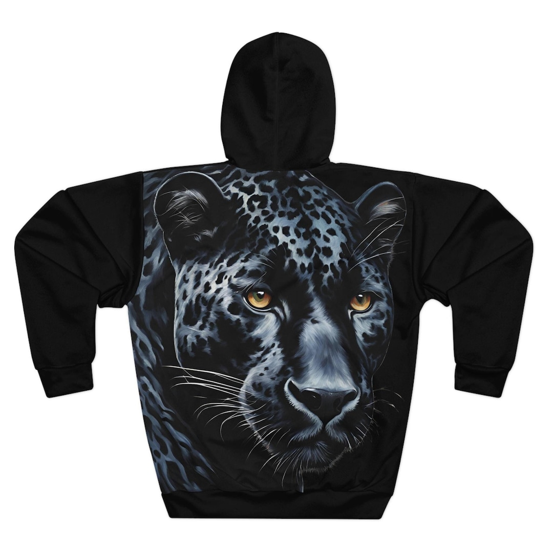 Majestic Panther Hoodie Unisex Pullover, Stylish Animal Apparel ...