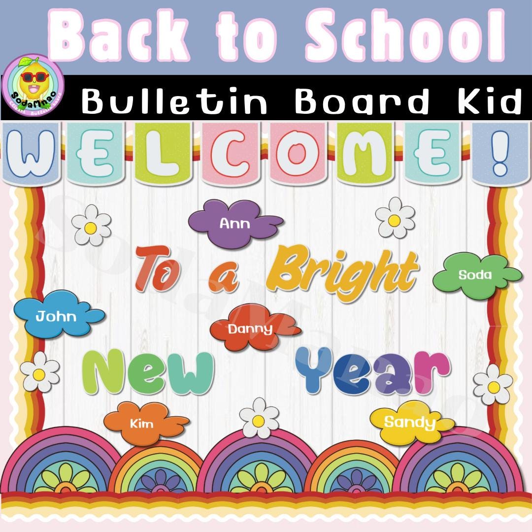 Welcome to a Bright New Year! Bulletin Board Kit, Back to School ...