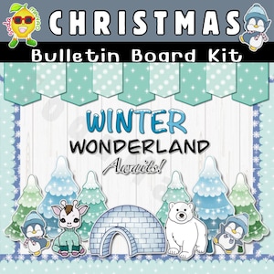 Winter Bulletin Board Polar Bears | Winter Wonderland Awaits! | Winter ...