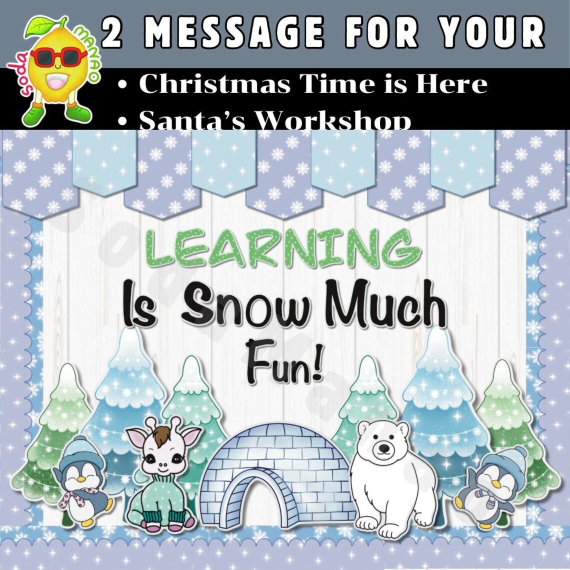 Winter Bulletin Board Polar Bears | Winter Wonderland Awaits! | Winter ...