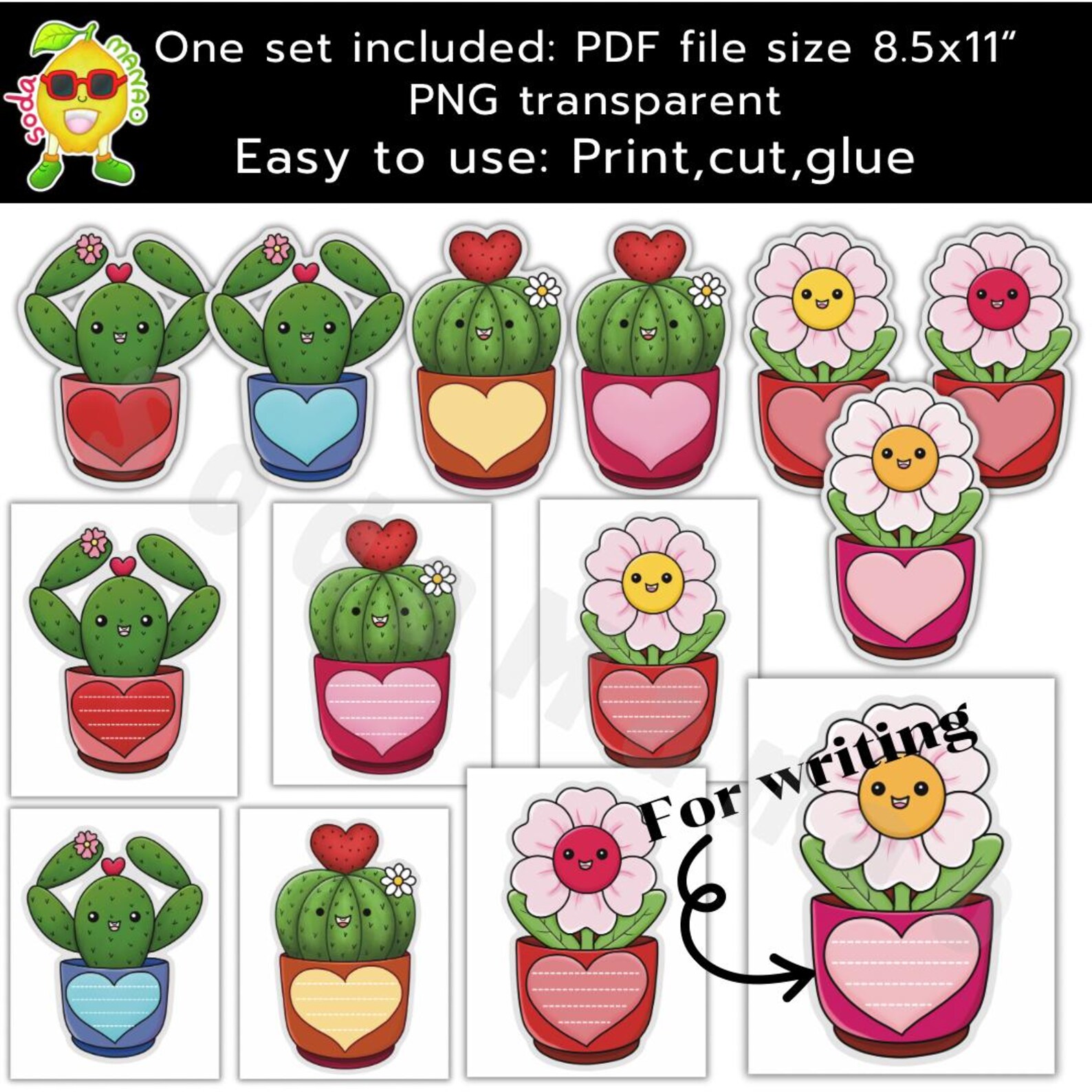 Cactus Valentine’s Day Bulletin Board Kit, February Bulletin Board Door ...