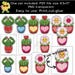 Cactus Valentine’s Day Bulletin Board Kit, February Bulletin Board Door ...