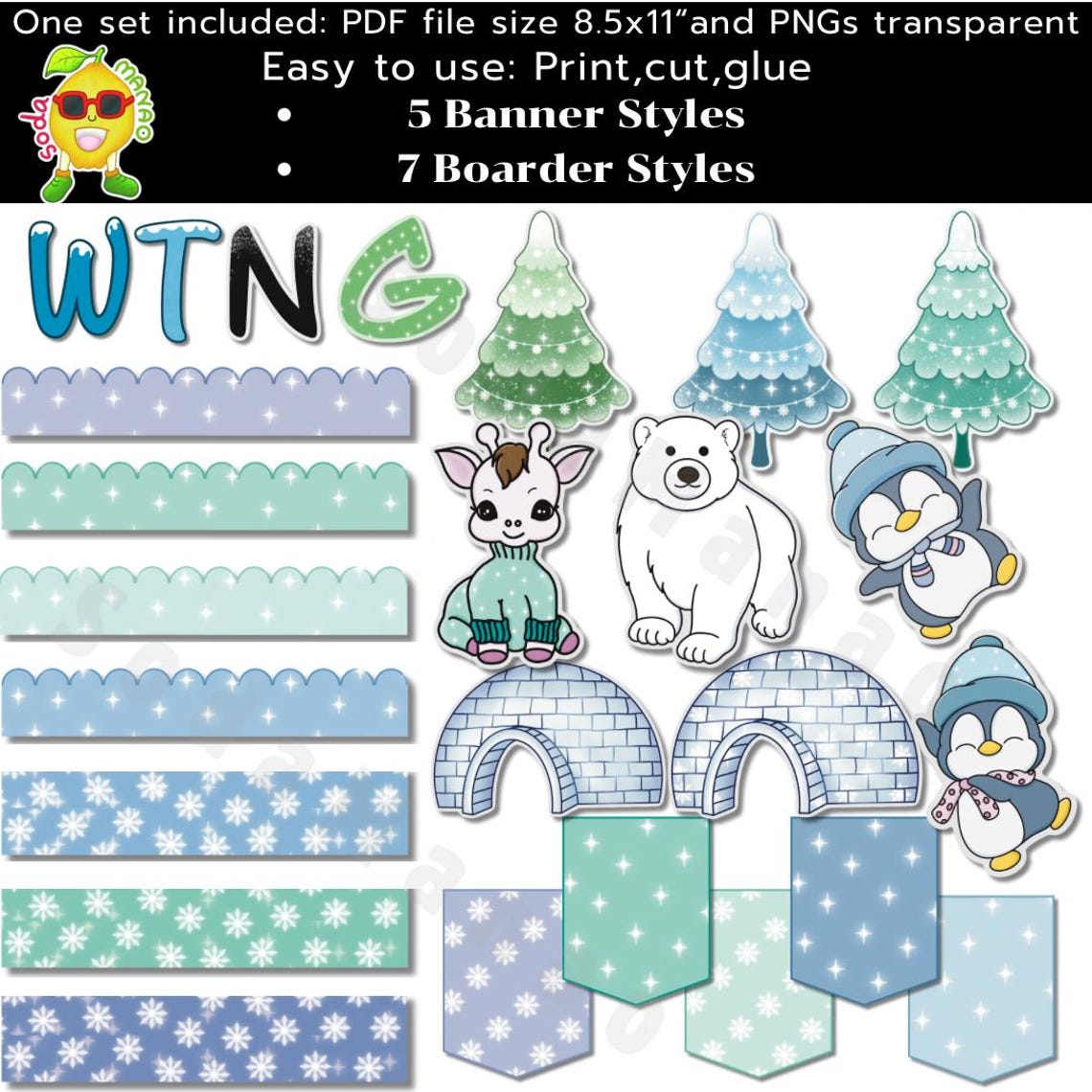 Winter Bulletin Board Polar Bears | Winter Wonderland Awaits! | Winter ...