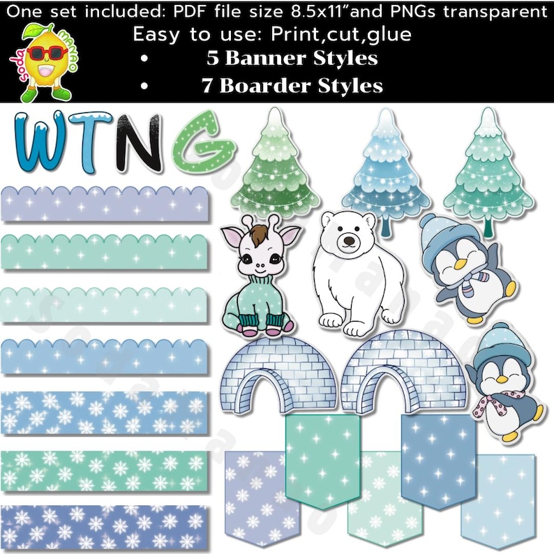 Winter Bulletin Board Polar Bears | Winter Wonderland Awaits! | Winter ...