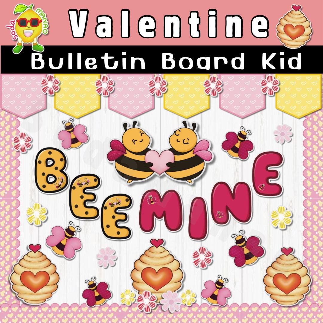 Valentines Day Bulletin Board Kit, February Bulletin Board Door ...