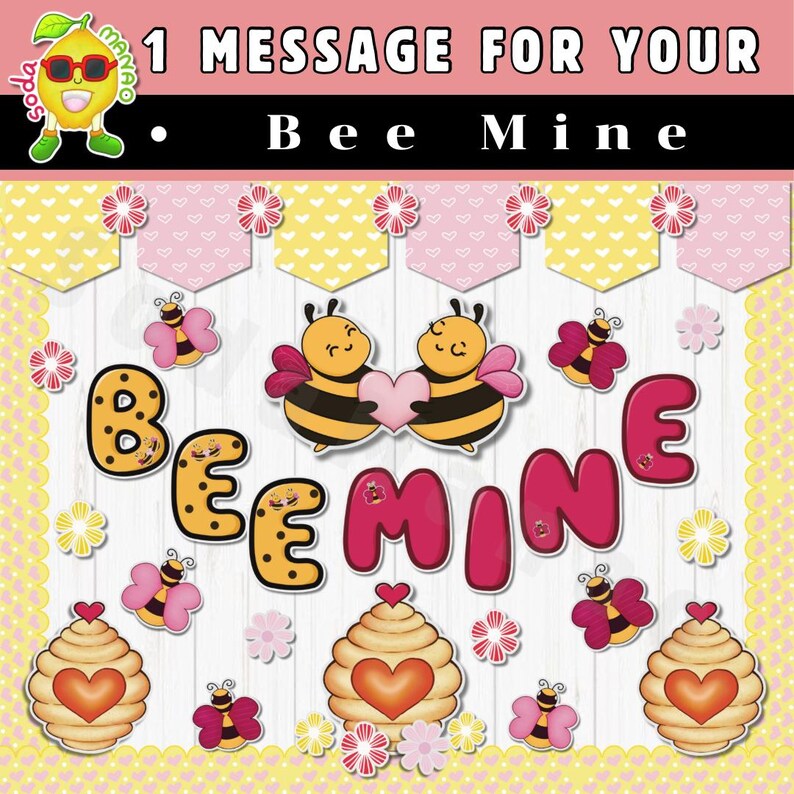 Valentines Day Bulletin Board Kit, February Bulletin Board Door ...