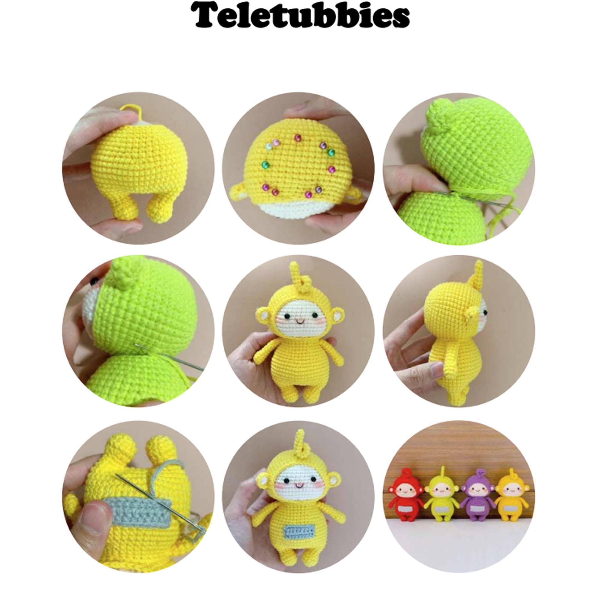 Teletubbies Crochet Pattern, Amigurumi DIY Digital Download, Crochet ...