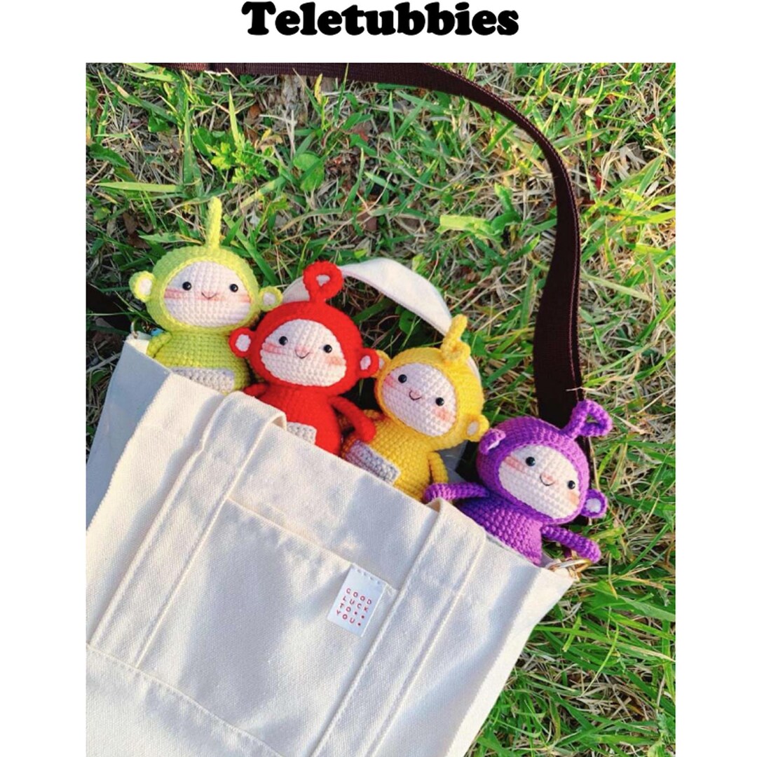 Teletubbies Crochet Pattern, Amigurumi DIY Digital Download, Crochet ...