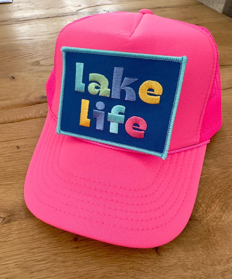 Lake Life Trucker Hat, Lake, Summer, Sun, Boat, Explore, Travel - Etsy