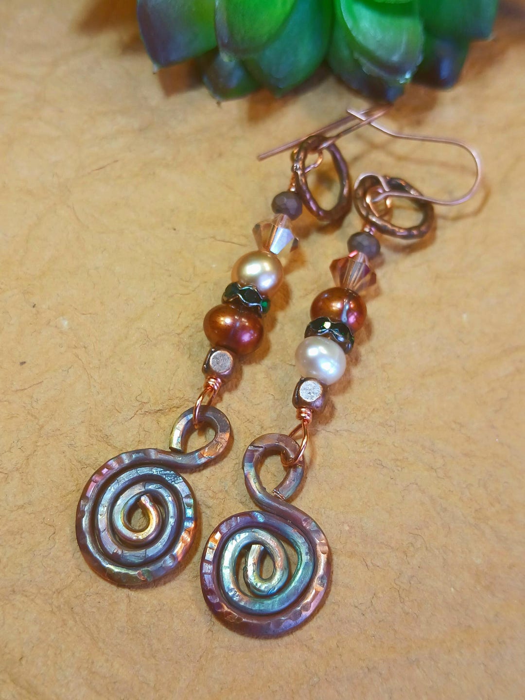 Modern NATIVE Boho Style Tribal Bling Earrings Spin You Round Lakota ...