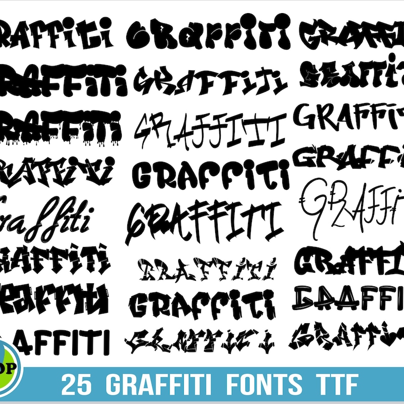 Airbrush Font - Etsy