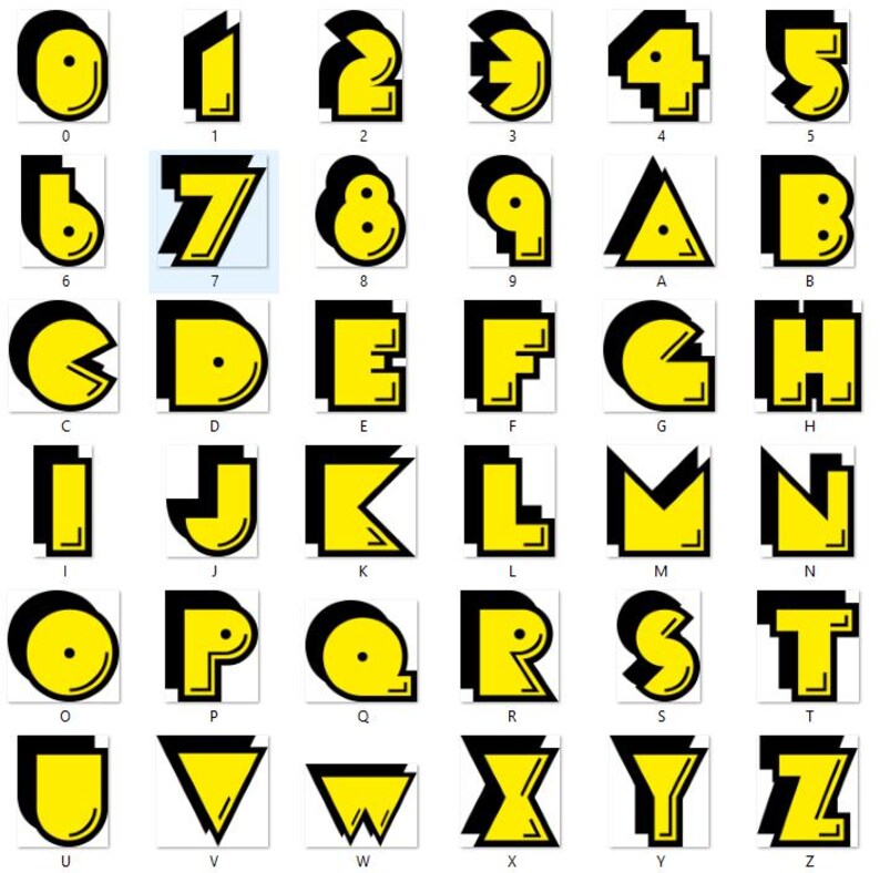 Arcade Game Font SVG Cricut Layered, Game Font PNG, Game Svg, 80s Font ...