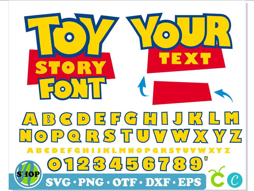 Toy Story Font Svg, Toy Story Font Png, Toy Story Font Ttf, Toy Story ...