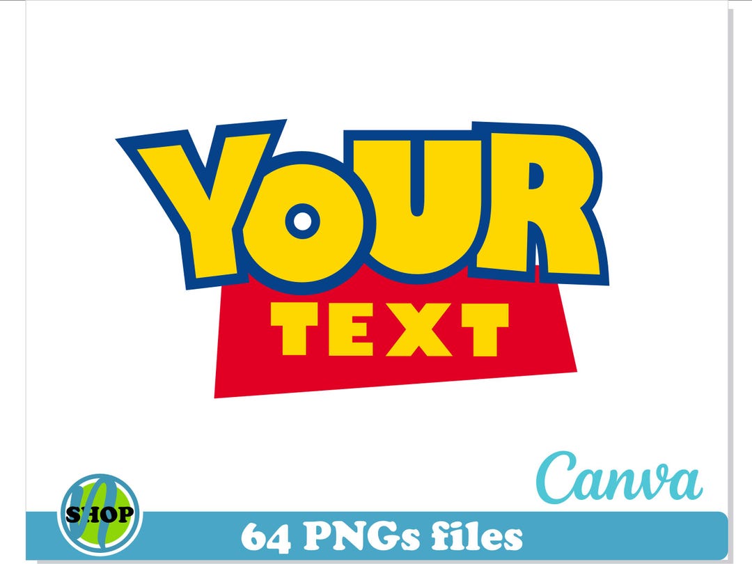 Archivos PNG de letras y números de Toy Story / Fuentes de Toy Story ...