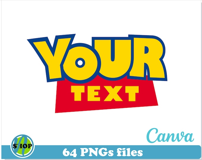 Toy Story Font Letters and Numbers PNG Files | Toy Story Font Png, Toy ...