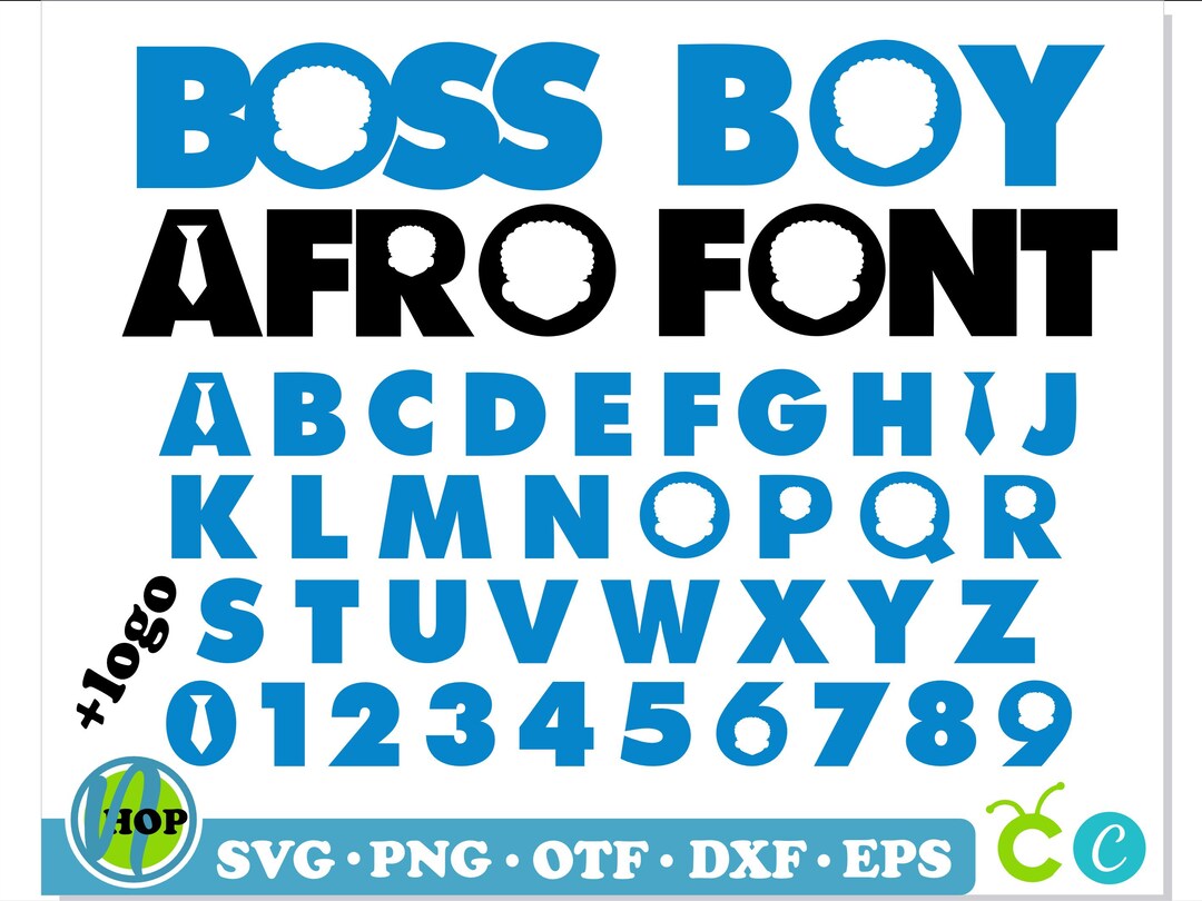 African American Baby Boy Font TTF SVG PNG, Afro Baby Boy Font, Boys ...