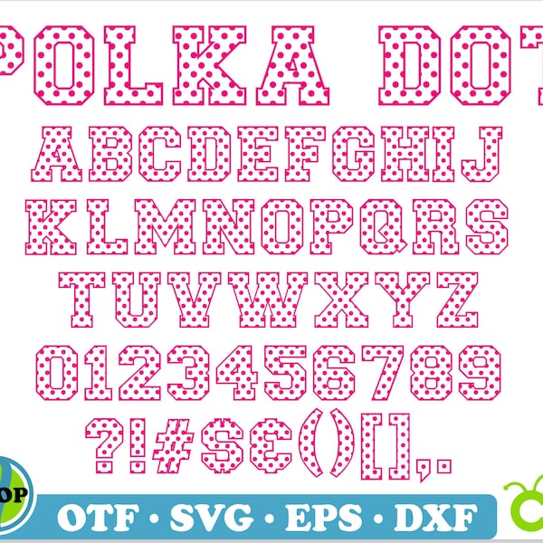 Dot Font - Etsy