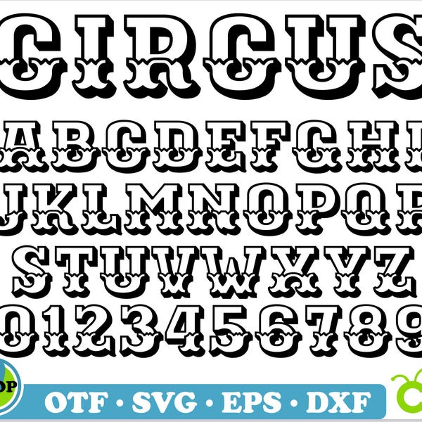 Circus Font - Etsy