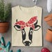 Cow Bandana Polka Dots SVG, Cow Bandana Svg Png, Cow Face Svg, Cow Head ...
