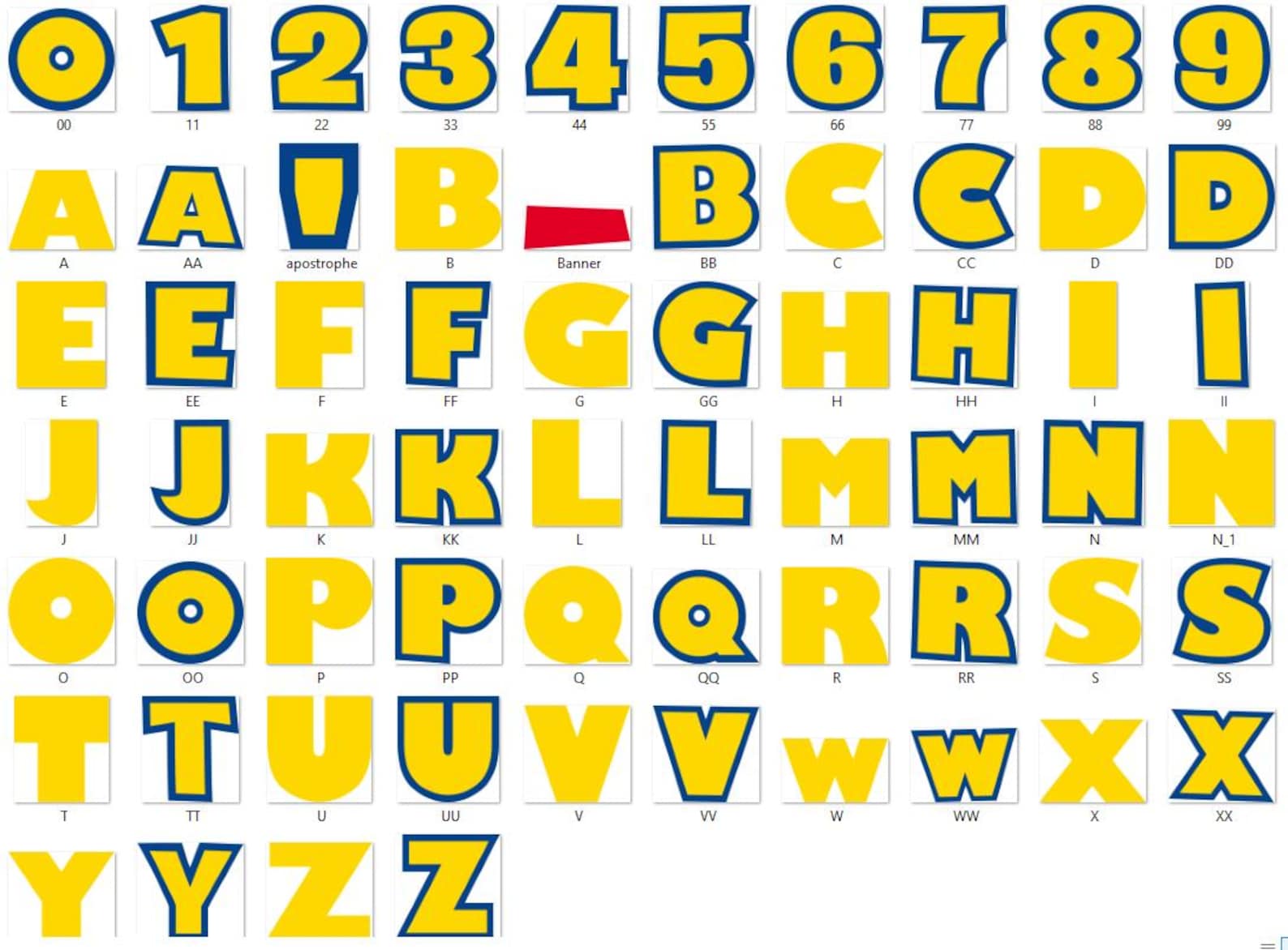 Toy Story Font Letters and Numbers PNG Files | Toy Story Font Png, Toy ...