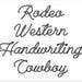 Cowboy Rope Font TTF Western Cowboy Letters SVG PNG - Handwriting Font ...