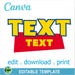 Editable Toy Story Canva Template | Toy Story Custom Logo Name DIY ...