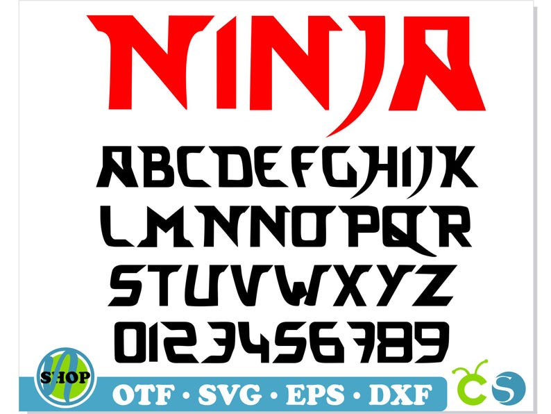 Ninja Font TTF, Ninja Font SVG, Ninja Font, Karate Font Svg, Ninja ...