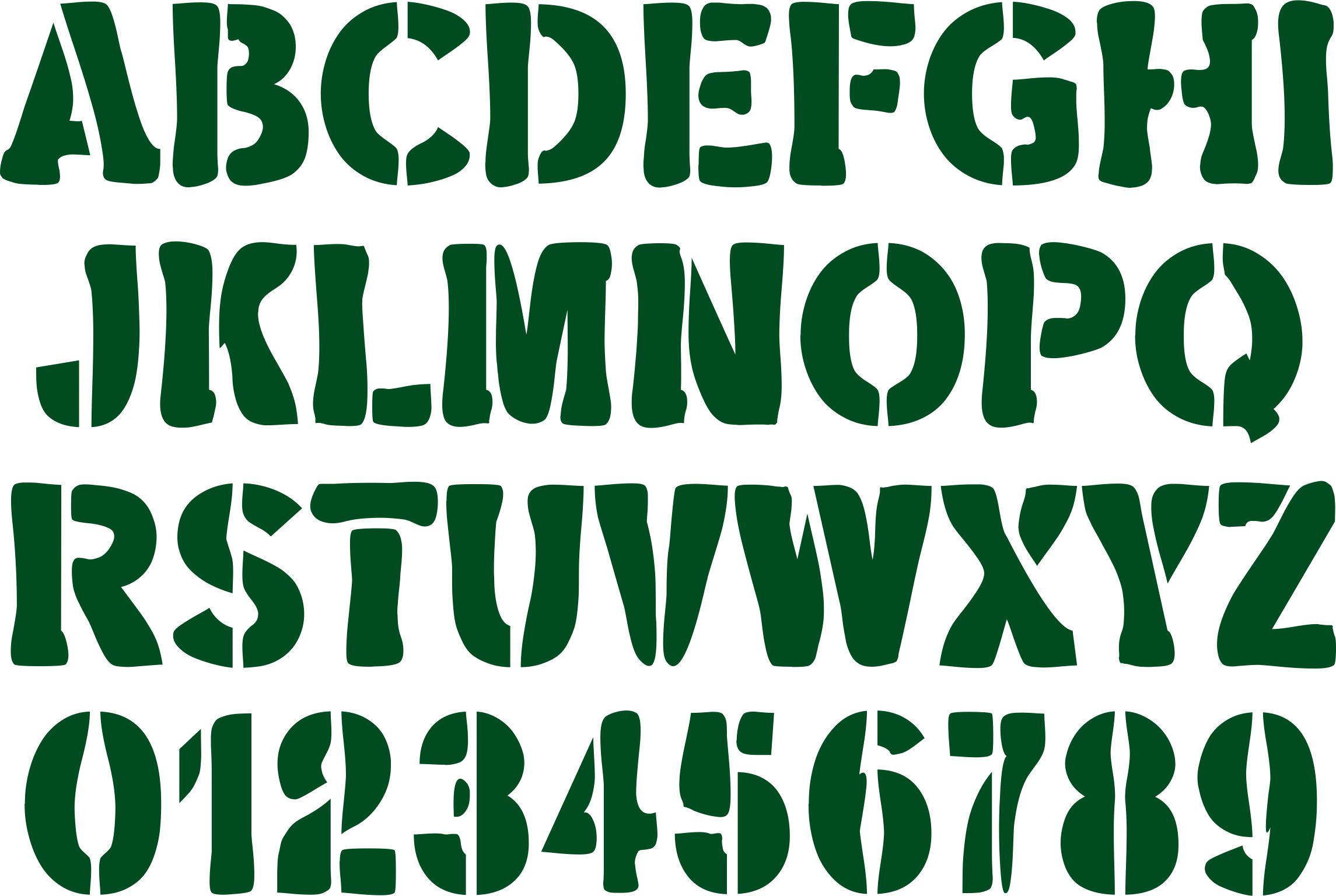 Army Stencil Font TTF, Stencil Font SVG Cricut, Stencil Military Font ...