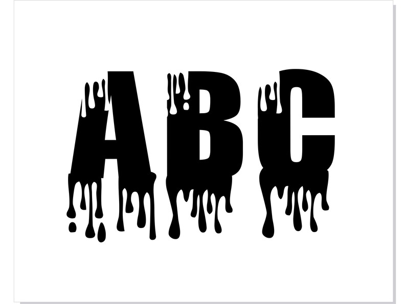 Drip Font TTF, Dripping Font SVG, Dripping Font PNG, Drip Font Svg ...