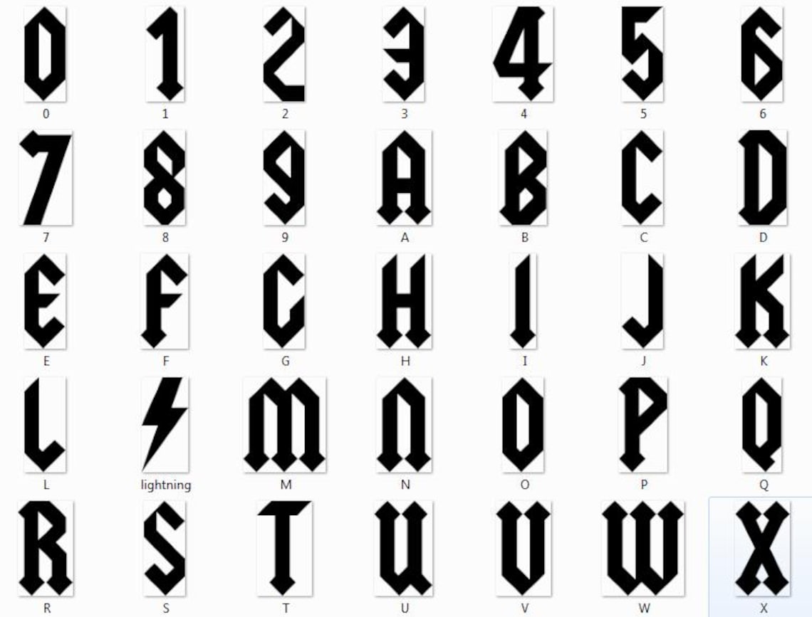 Rock Font TTF SVG PNG, Hard Rock Font Svg, Music Font, Metal Font ...