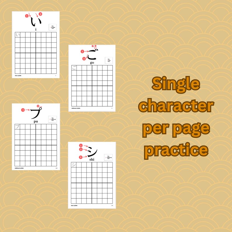 Japanese Hiragana & Katakana Writing Practice Worksheet Learn Japanese ...