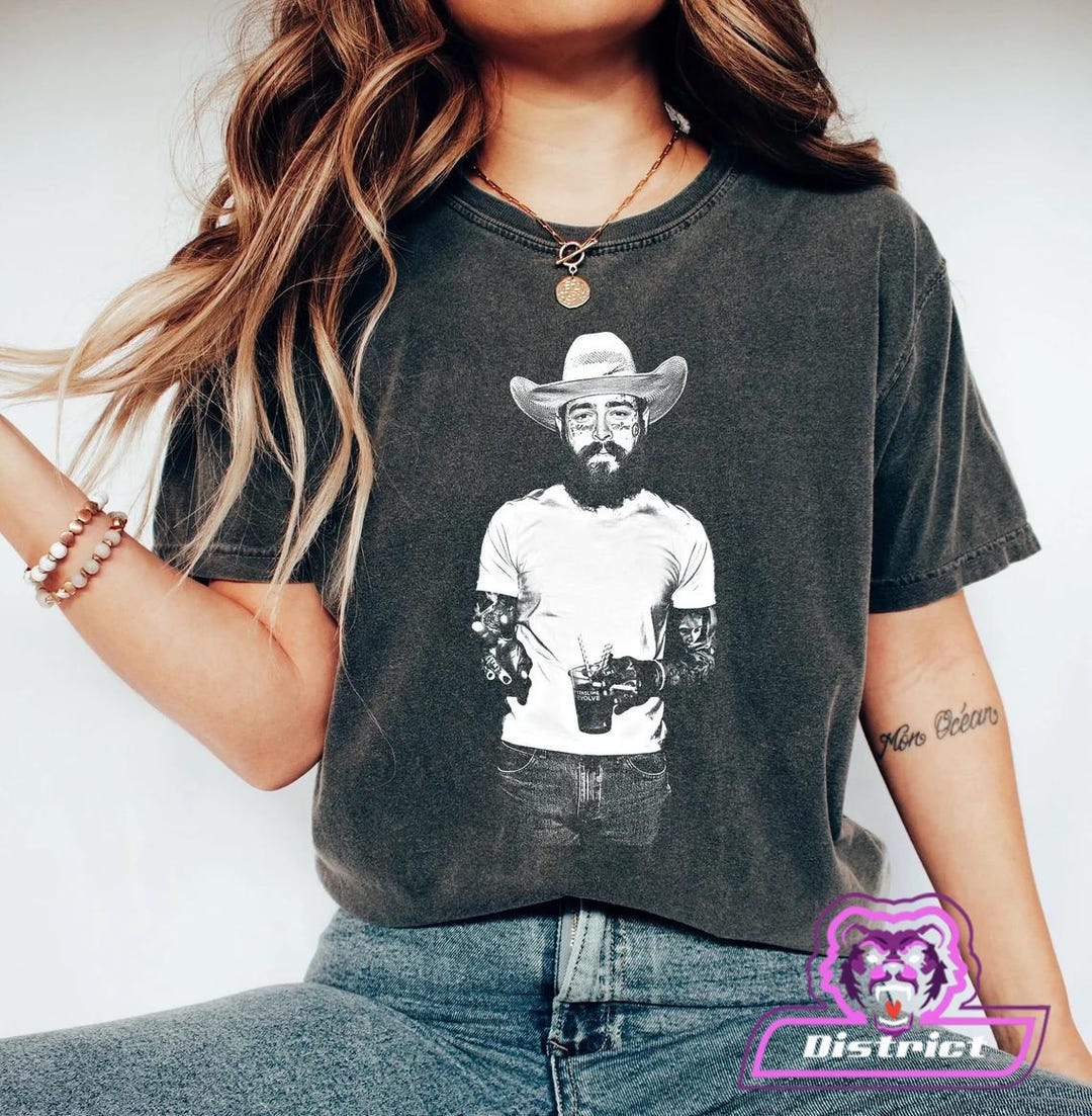 Cowboy Post Comfort Colors Shirt, Post Malone Shirt, Western Graphic ...