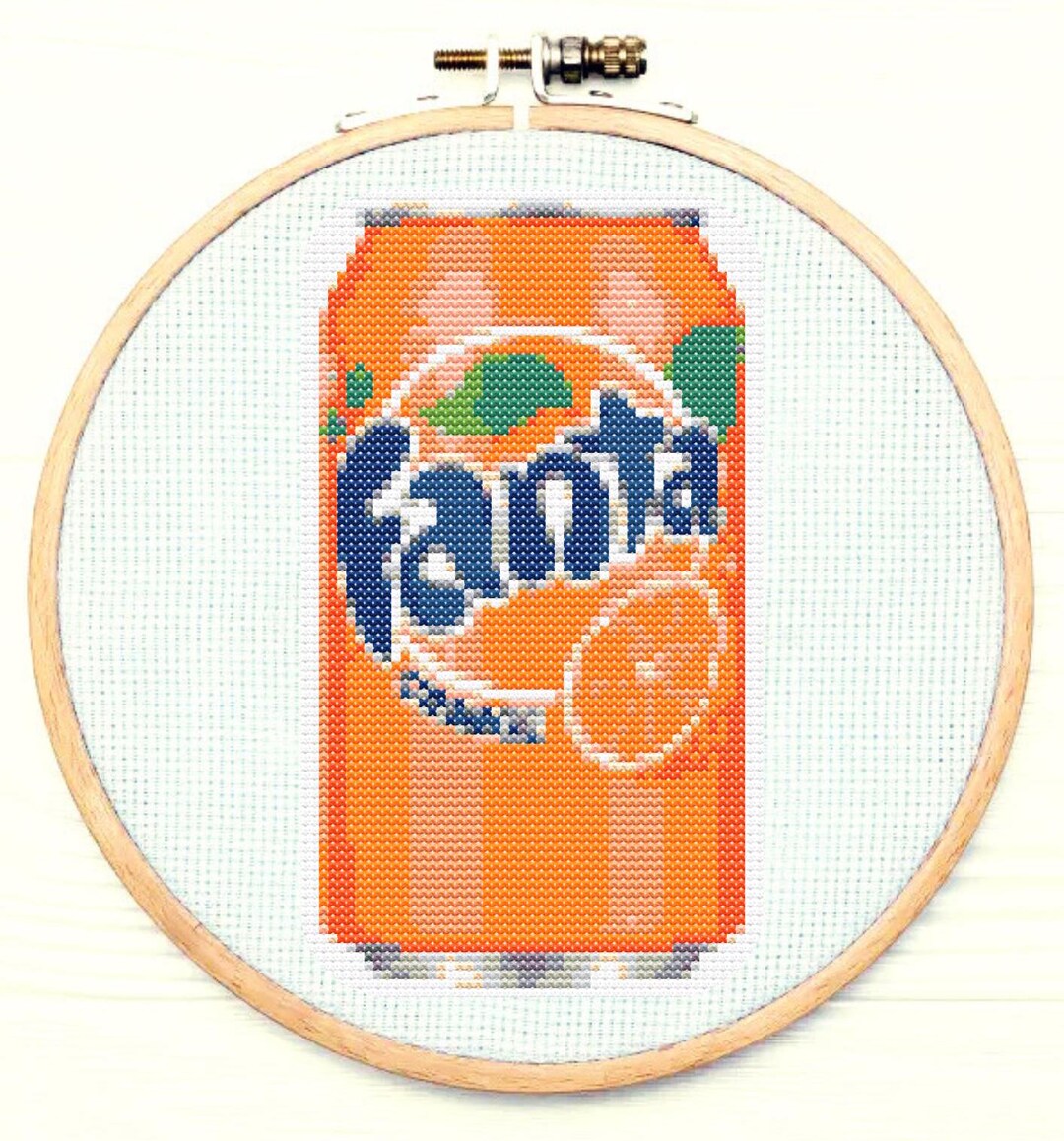 Fanta Soda Can Cross Stitch Pattern - Etsy