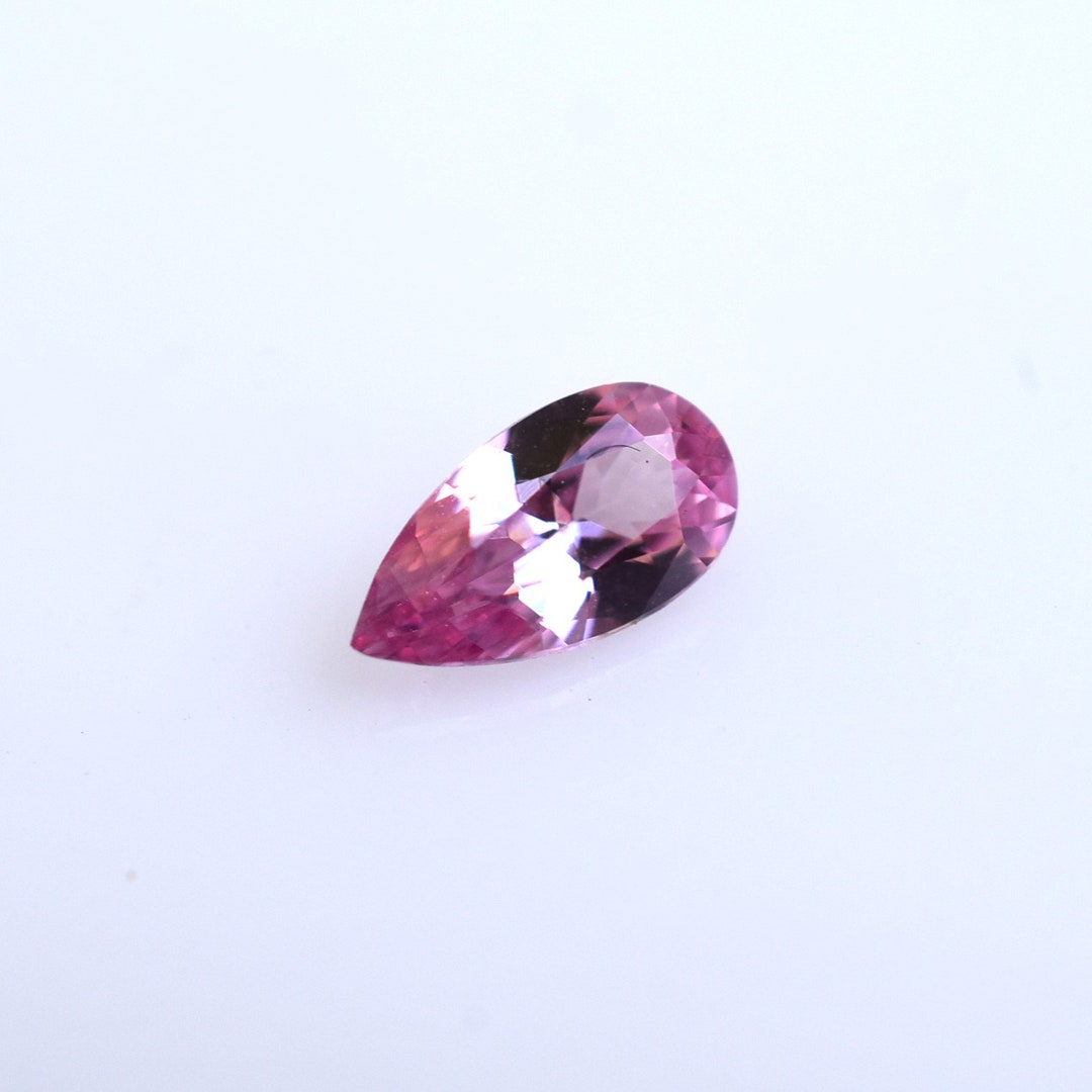 Pink Spinel, Baby Pink Pear Shape Spinel From Tajikistan, 7x4mm Elongated Pear Shape Pink Gem ...