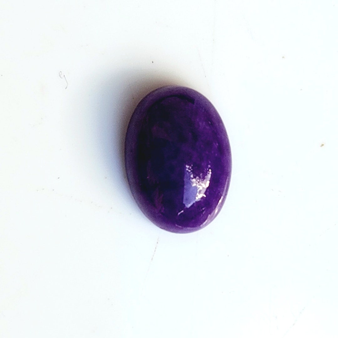 Sugilite Trillion Cabochon From South Africa, .77 Carat Sugilite, 6mm ...