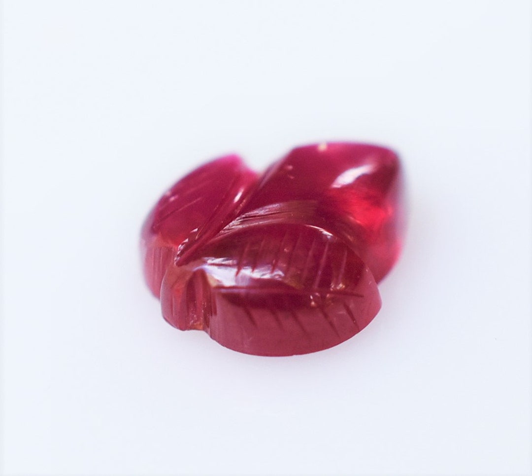 Ruby Carving From Mozambique, Untreated/unheated Ruby Cabochon Carving ...