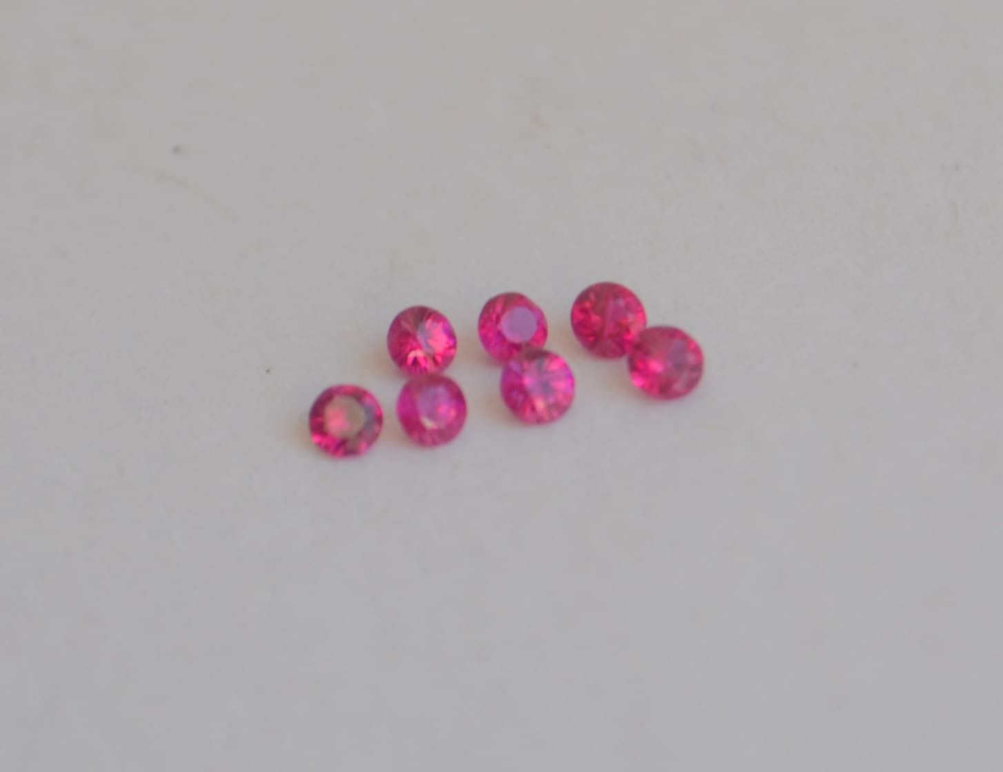 Vibrant Pink Ruby Round 1mm Melee Gems African Ruby Unheated - Etsy