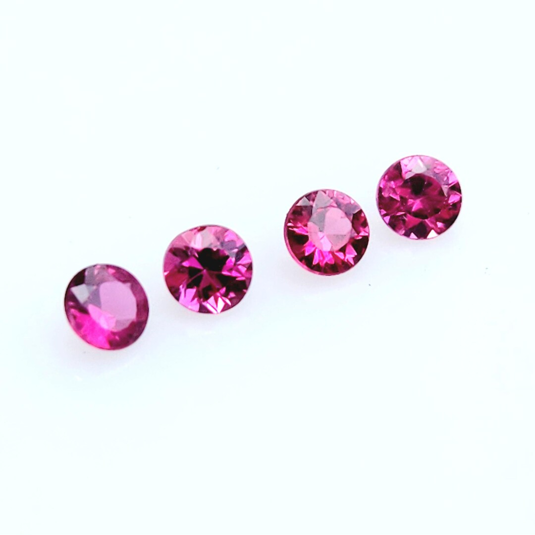 Ruby Round Natural Gems, 2.8mm Ruby From Burma, Heated Ruby, Brilliant ...