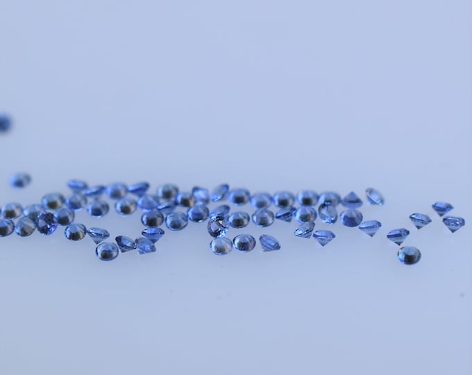 Orange Peach Spinel 2mm Round, Imperial Color Spinel Melee, Brilliant ...