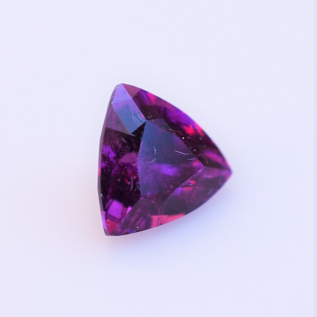 Purple Garnet From Mozambique, Trillion Mozambique Purple Garnet 7.6mm ...