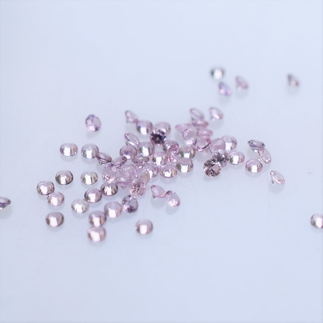 Dusty Rose Spinel 1.5mm Round, Rose Pink Spinel Melee, Light Pink ...