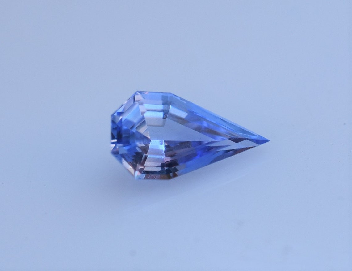 Blue Sapphire Pear Periwinkle Sapphire Kit-pear Mixed Cut - Etsy