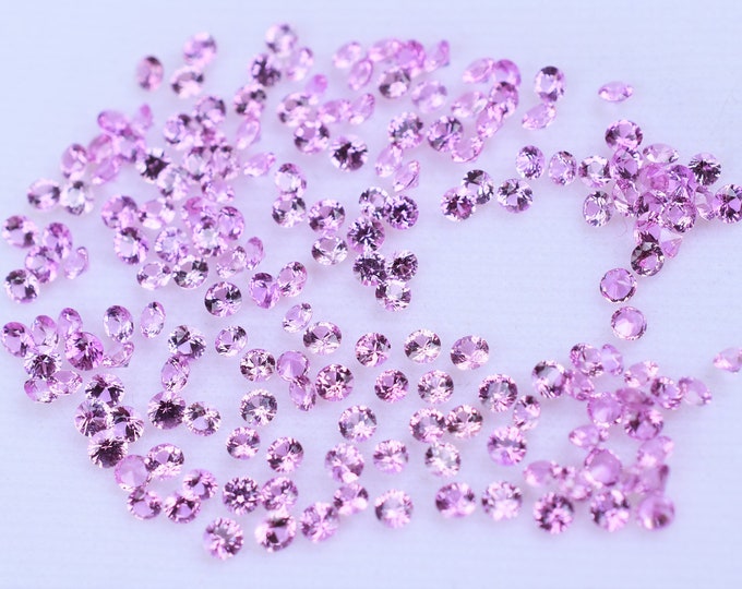 Brilliant Cut Fine Quality Lilac Sapphire 2.4mm Round Gems, Madagascan ...
