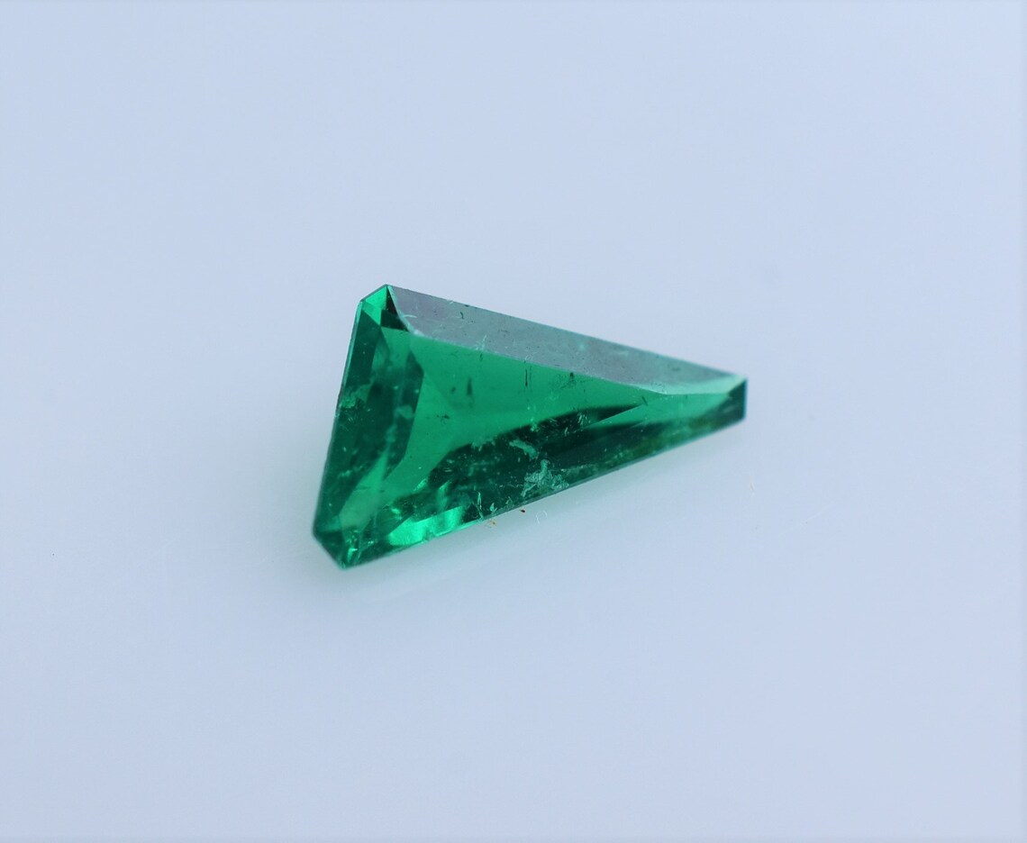 Fancy Triangle Emerald From Muzo Colombian GIA Graded F1 - Etsy