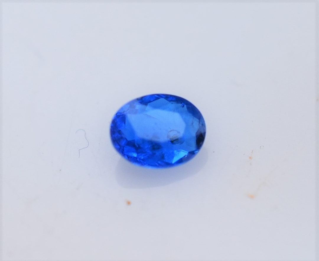 Neon Blue Hauyne Gemstone Oval 4.9 X 3.8mm .28 Carat Faceted - Etsy